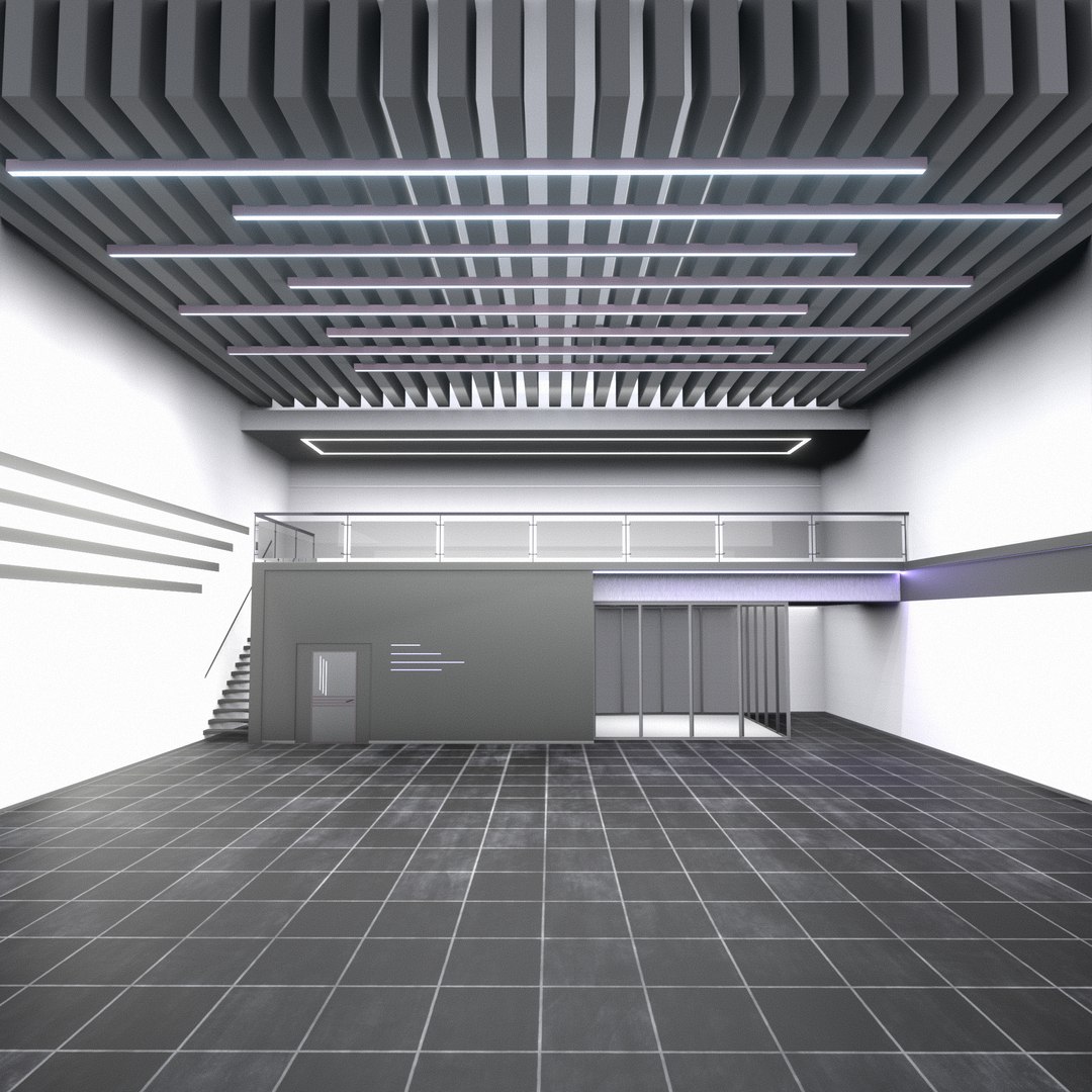 Car STUDIO SCENE Warehouse 3D Future Futuristic 3D Model - TurboSquid ...