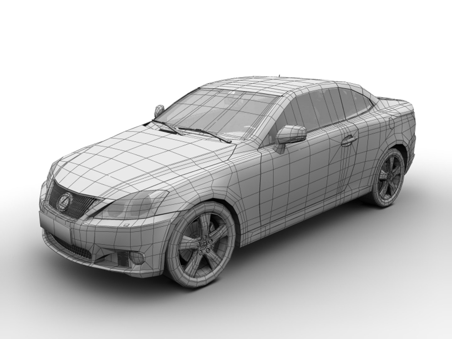 Converts Is250c Coupe 3d Model