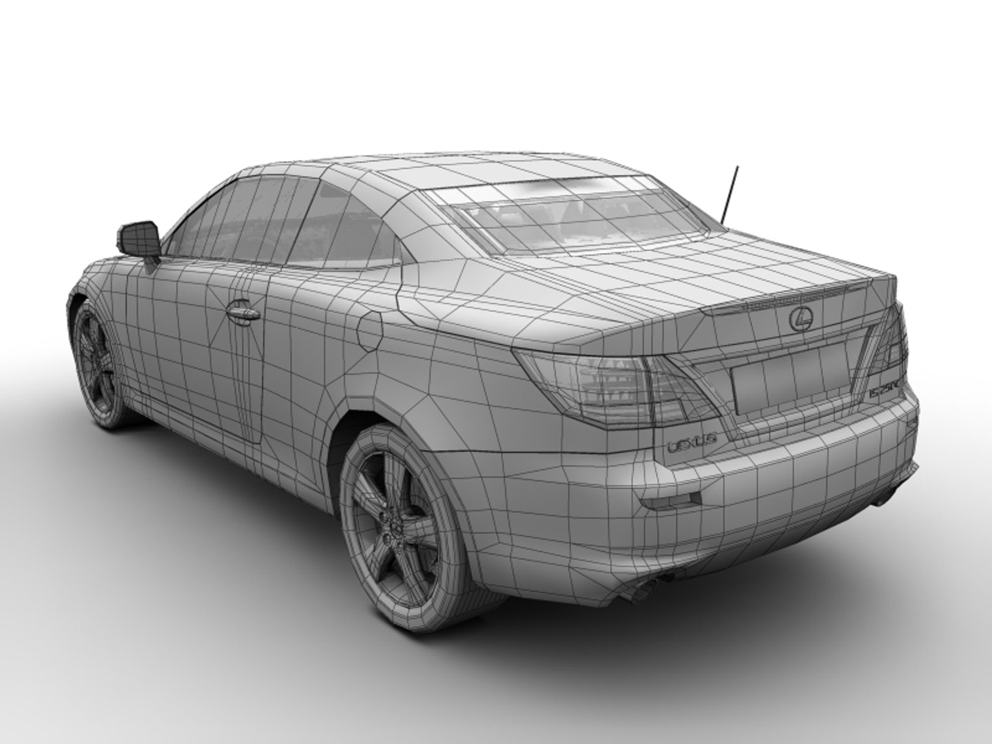 Converts Is250c Coupe 3d Model