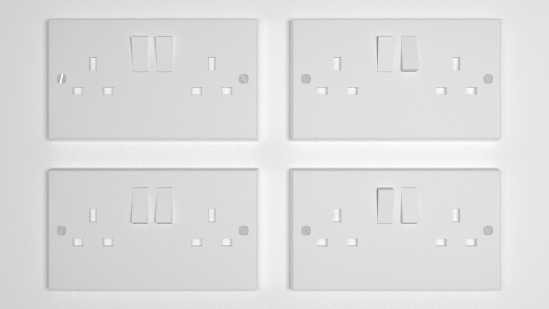 3D Model Uk Plug Socket - TurboSquid 1592167