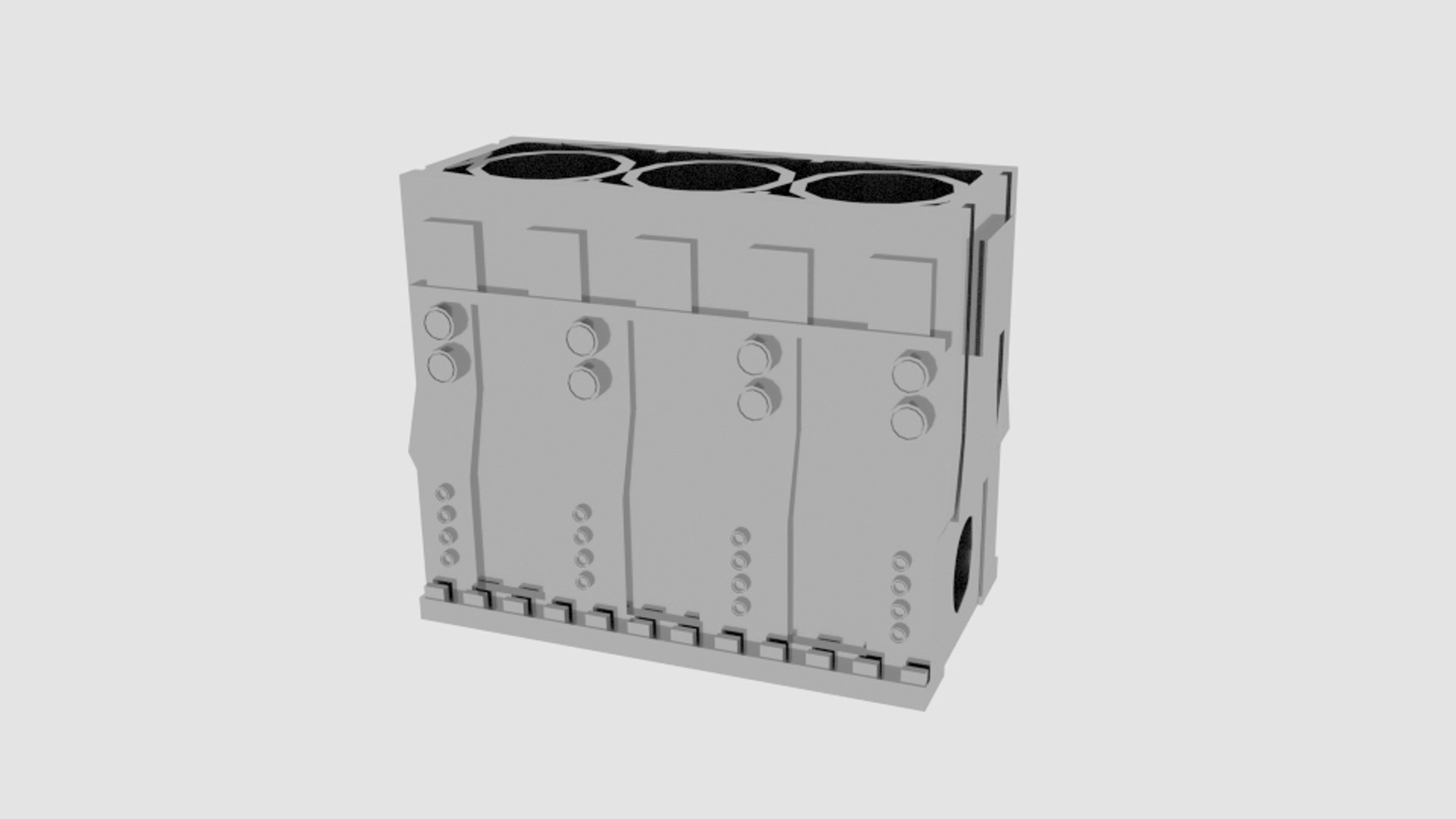 3d Blockengine Engine Block