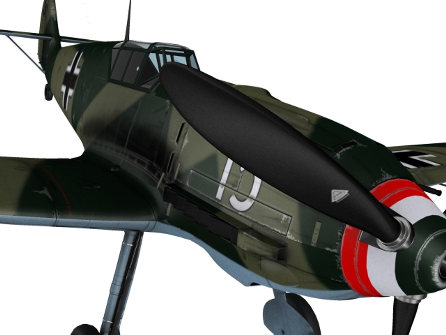 Messerschmitt Bf109-e3 Bf109 Fighters 3ds
