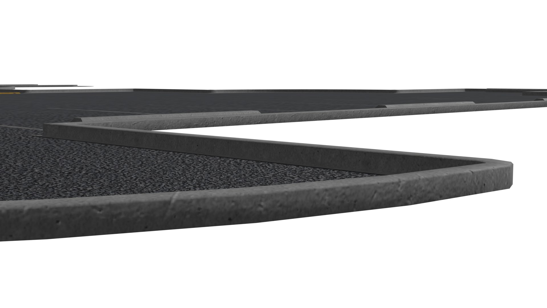 Asphalt Simple Tile Set 3D Model - TurboSquid 2044513