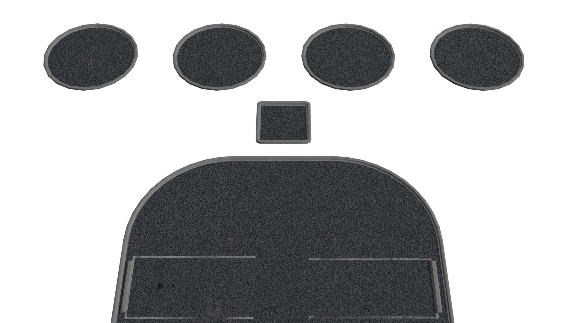 Asphalt Simple Tile Set 3D Model - TurboSquid 2044513