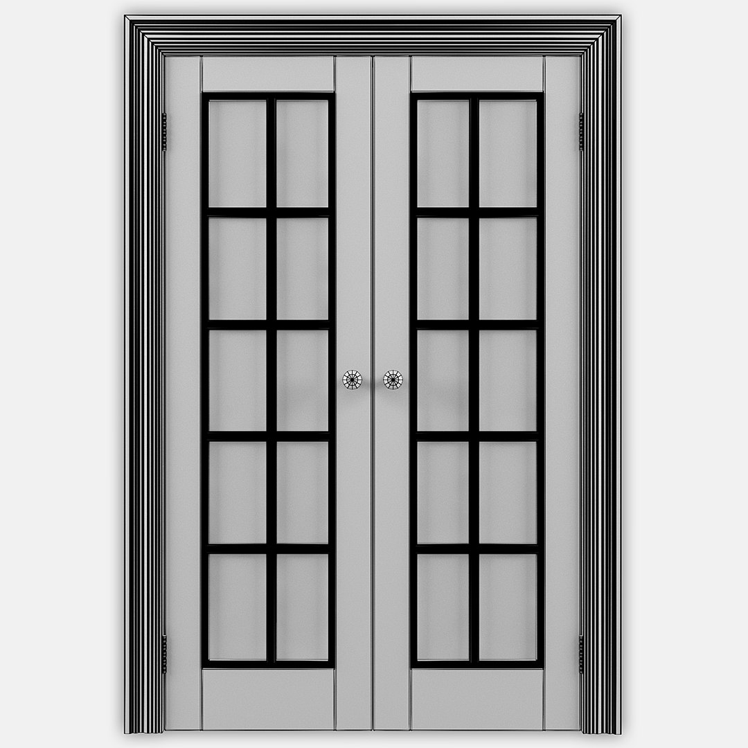 Double door 3D model - TurboSquid 1229415