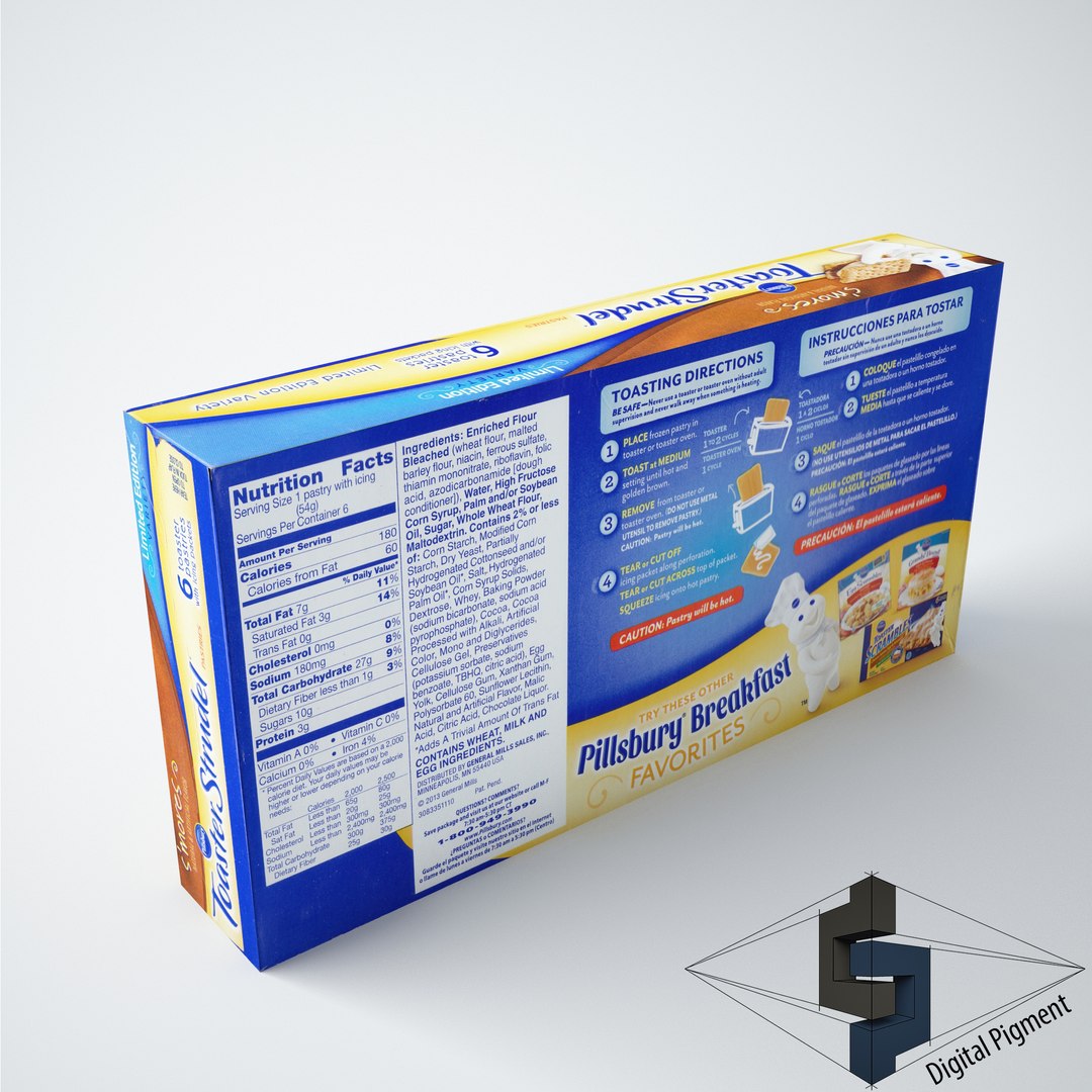 3d Toaster Strudel Smores Model