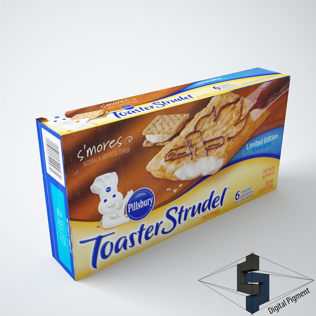 3d Toaster Strudel Smores Model