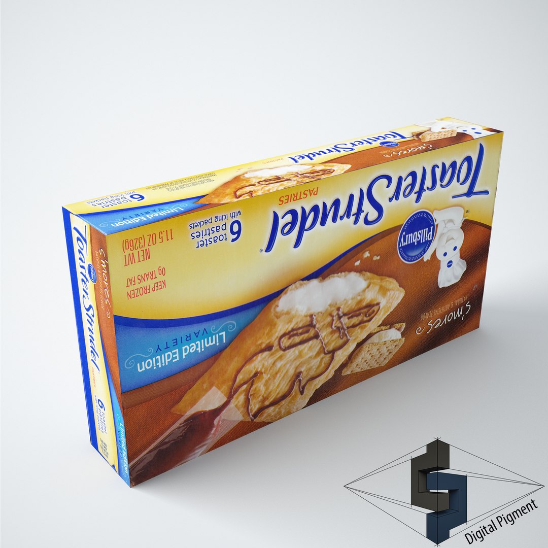 3d Toaster Strudel Smores Model