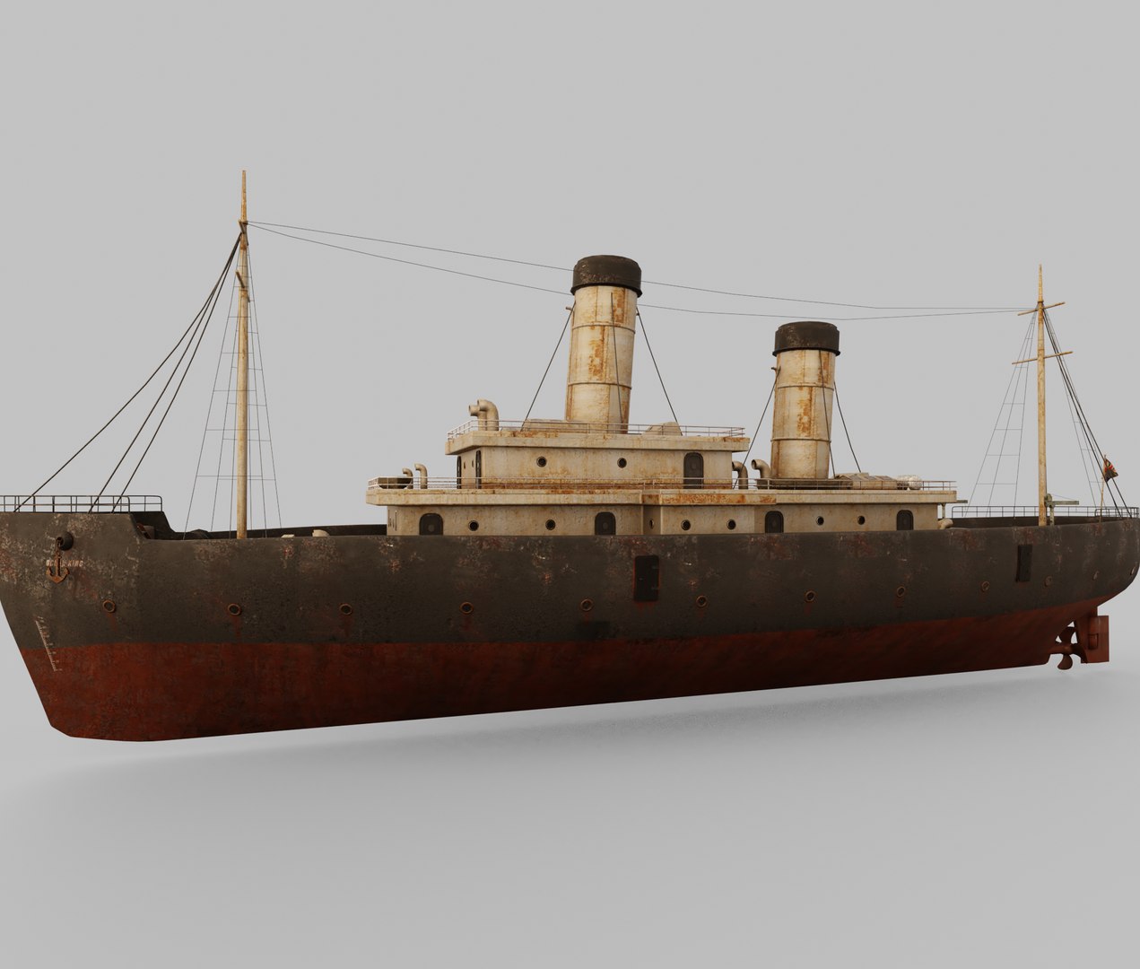 Old Passenger Ship Propeller 3D Model - TurboSquid 1594514