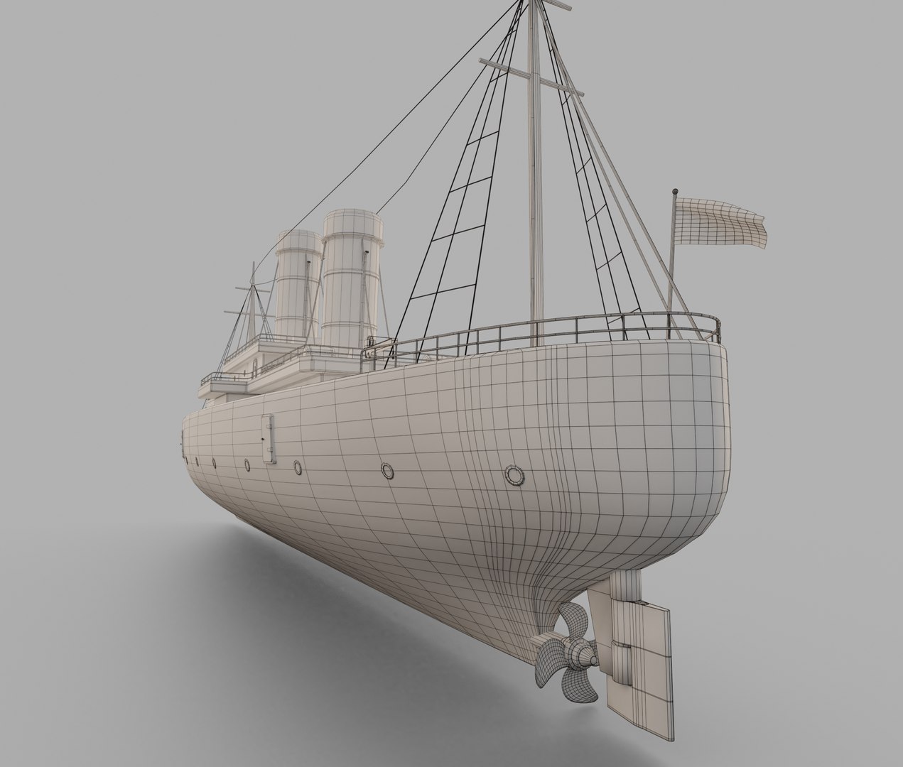 Old Passenger Ship Propeller 3D Model - TurboSquid 1594514