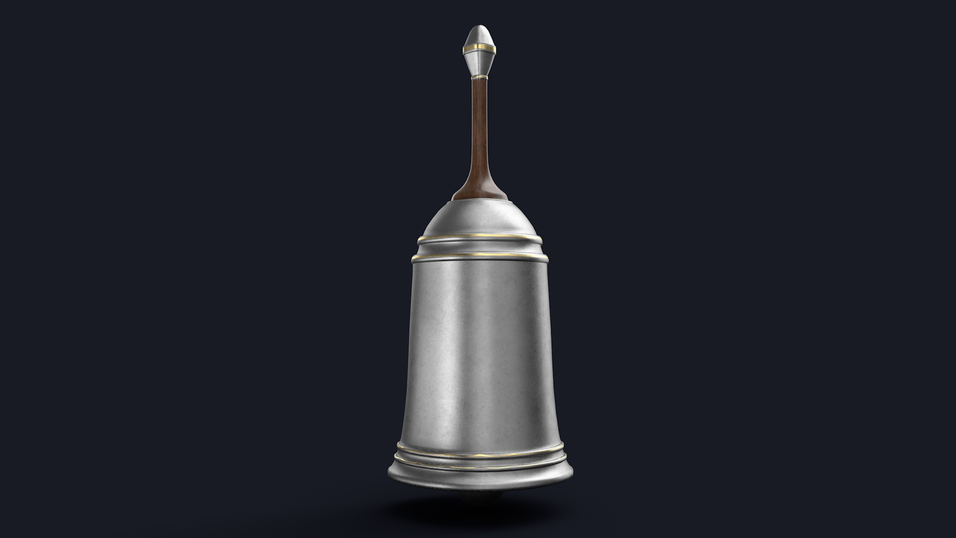 3D Hand Bell Silver - TurboSquid 1958445
