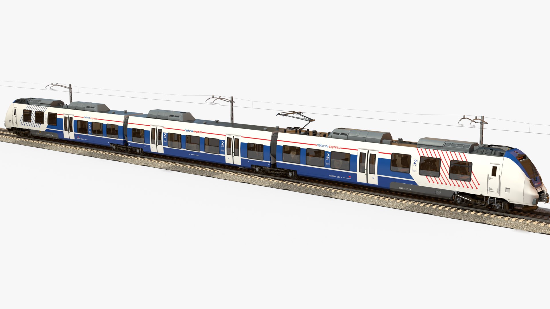 3D Bombardier TALENT Train National Express Model - TurboSquid 2049120