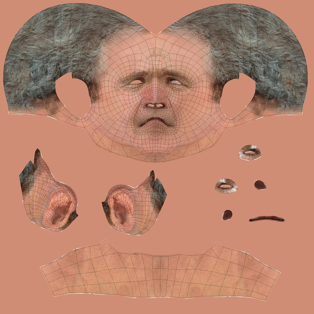 3d Model George W Bush Head