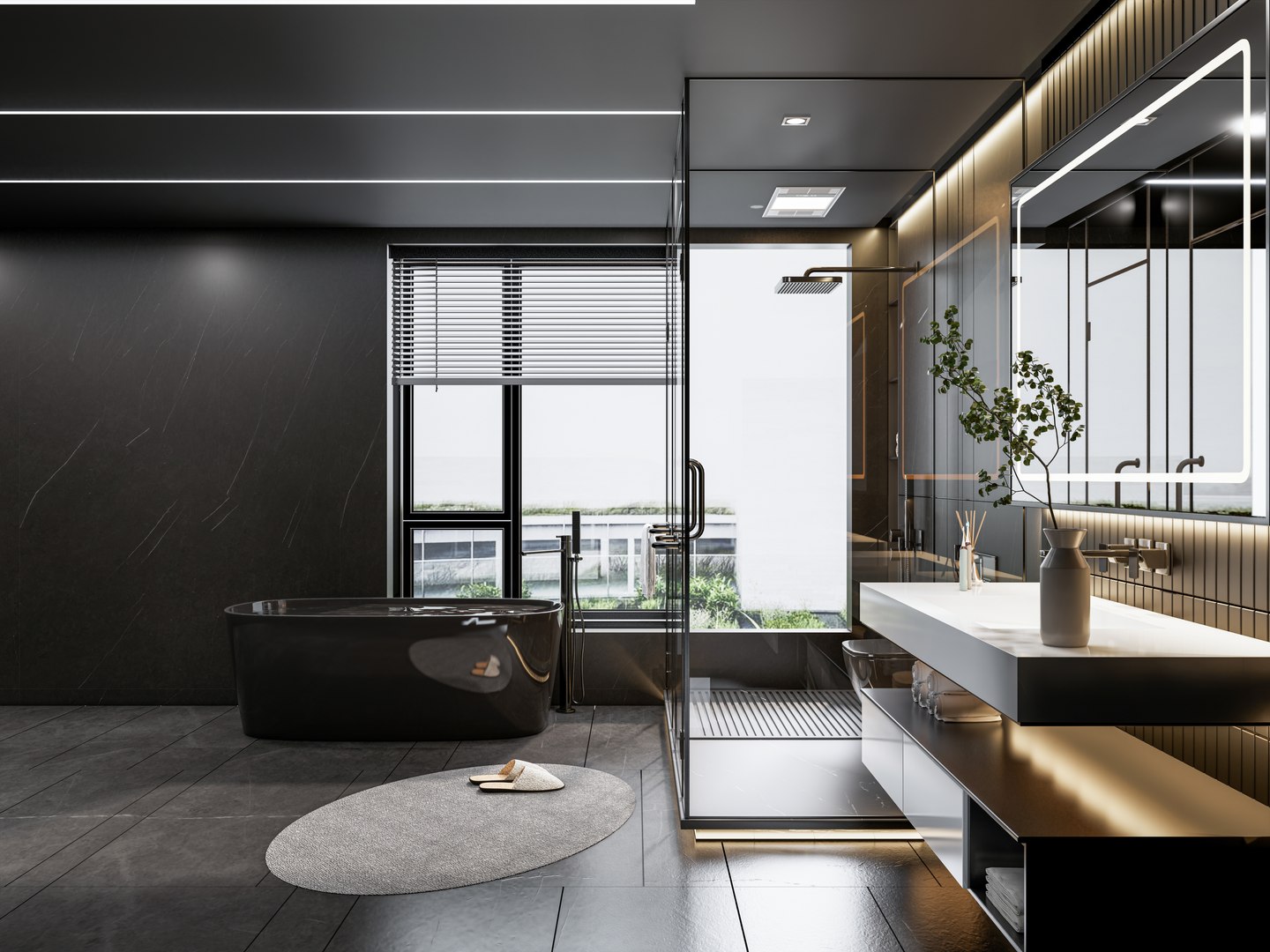 3D Modern bathroom full scene model - TurboSquid 2118517