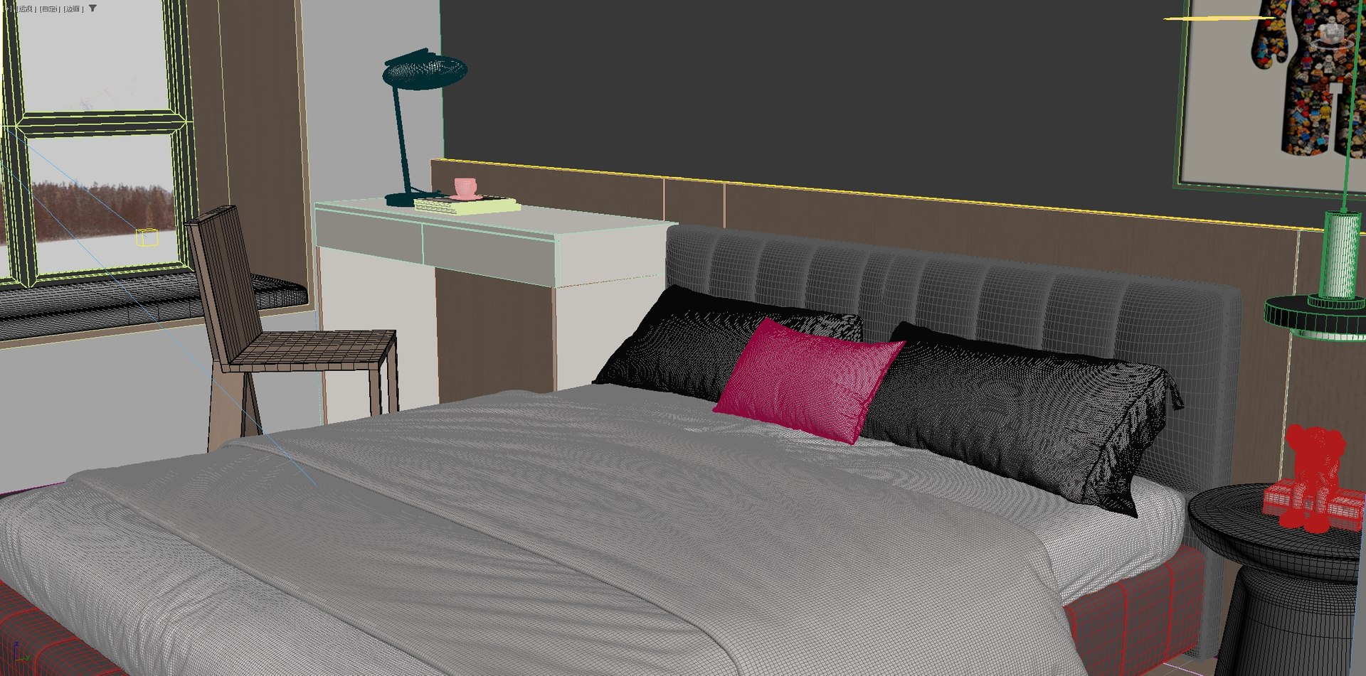 Bed Room 3D Model - TurboSquid 2213980