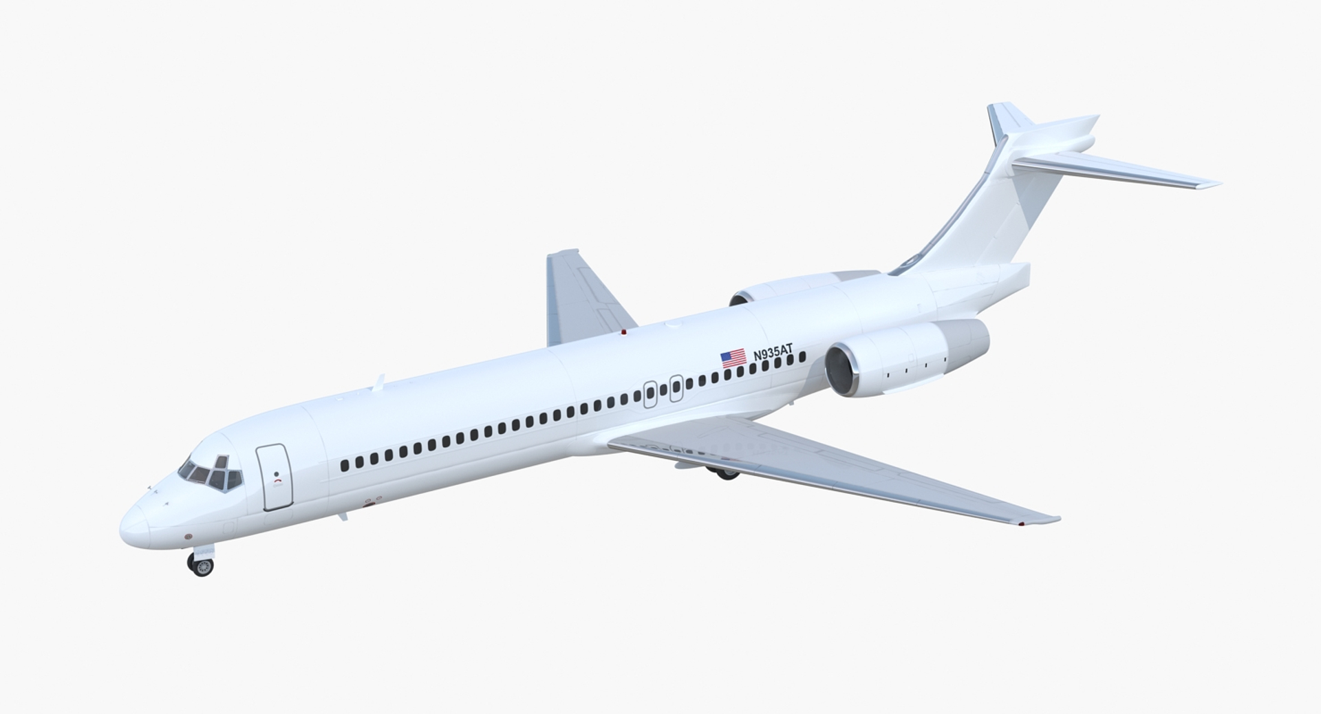 3D Boeing 717-200 Generic Rigged - TurboSquid 1229305