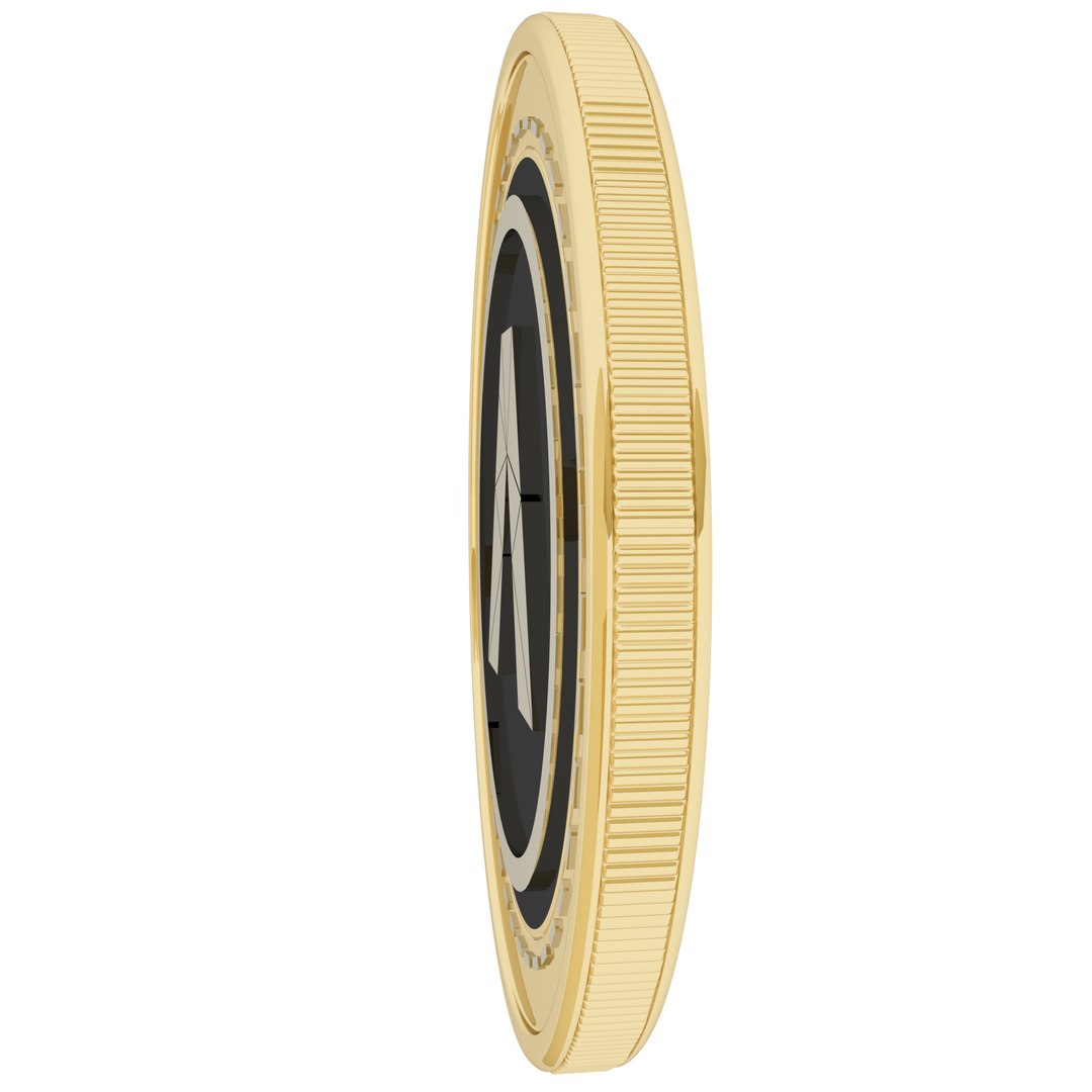 3D model ALIS Cryptocurrency Gold Coin - TurboSquid 1781867