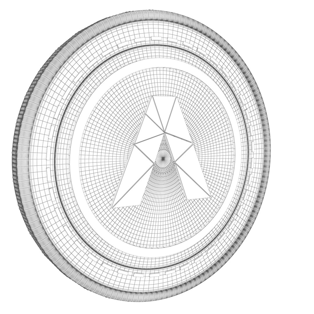 3D model ALIS Cryptocurrency Gold Coin - TurboSquid 1781867