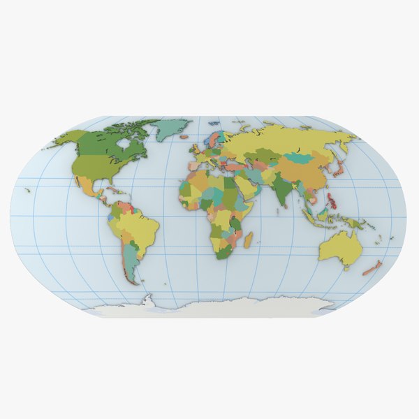 modelo 3d Mapa del mundo - TurboSquid 628548