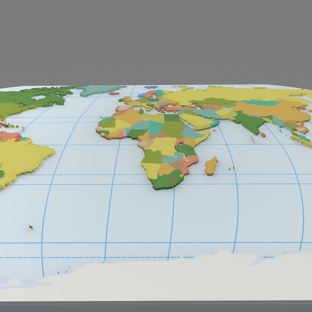 world atlas 3d model