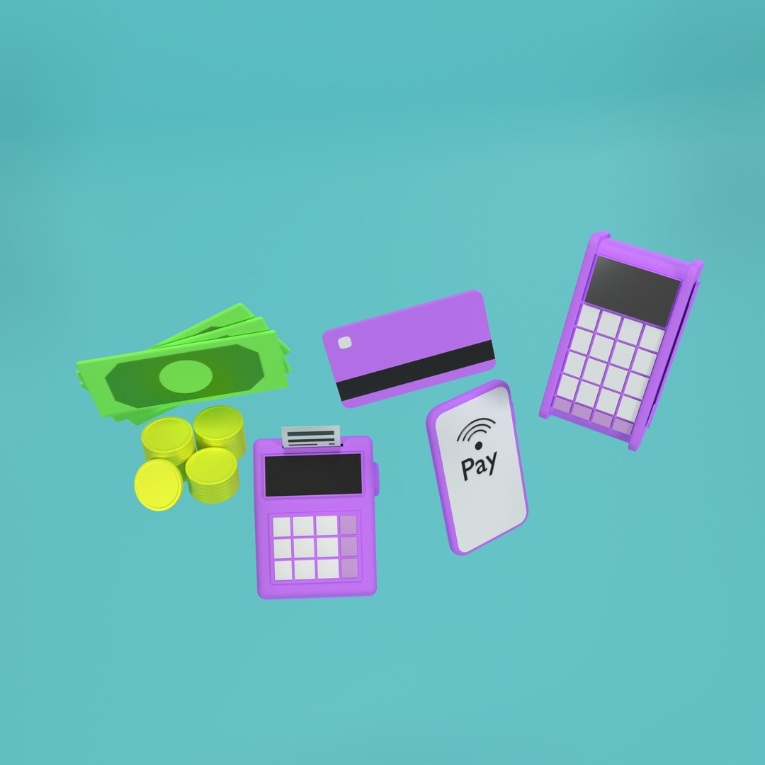 Icons Pay 3D - TurboSquid 1832371