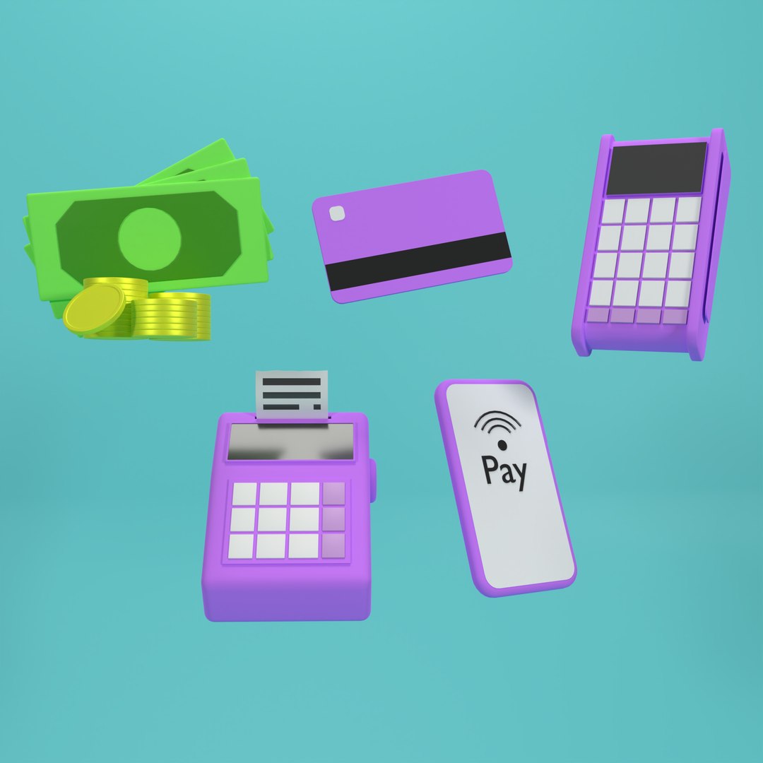 Icons Pay 3D - TurboSquid 1832371