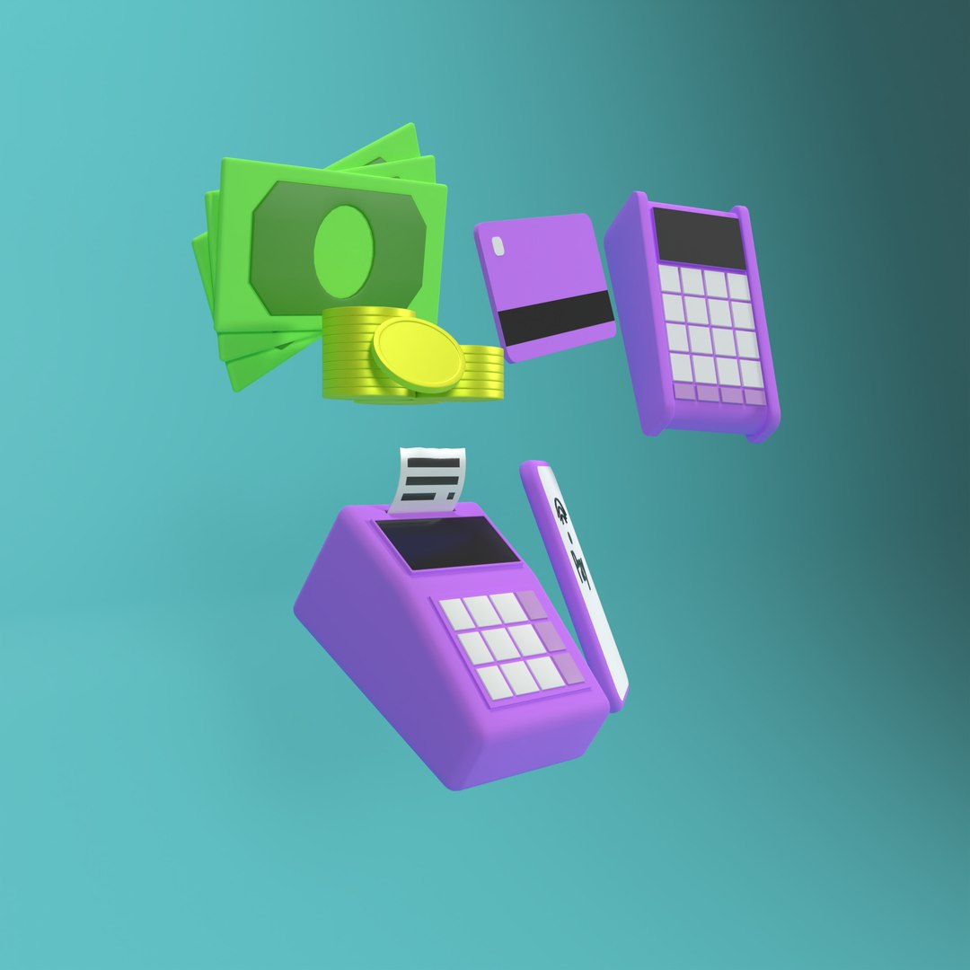 Icons Pay 3D - TurboSquid 1832371