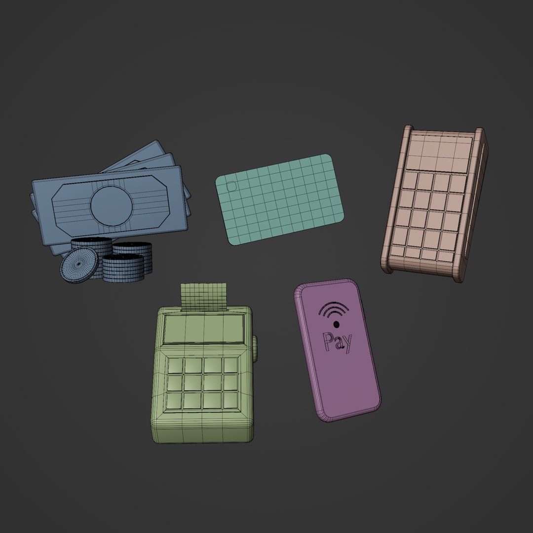 Icons Pay 3D - TurboSquid 1832371