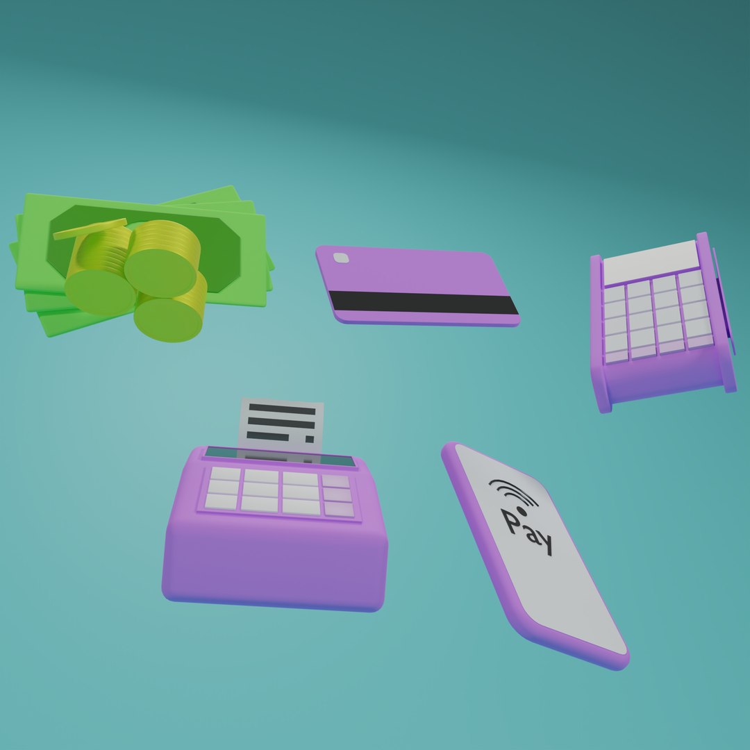 Icons Pay 3D - TurboSquid 1832371
