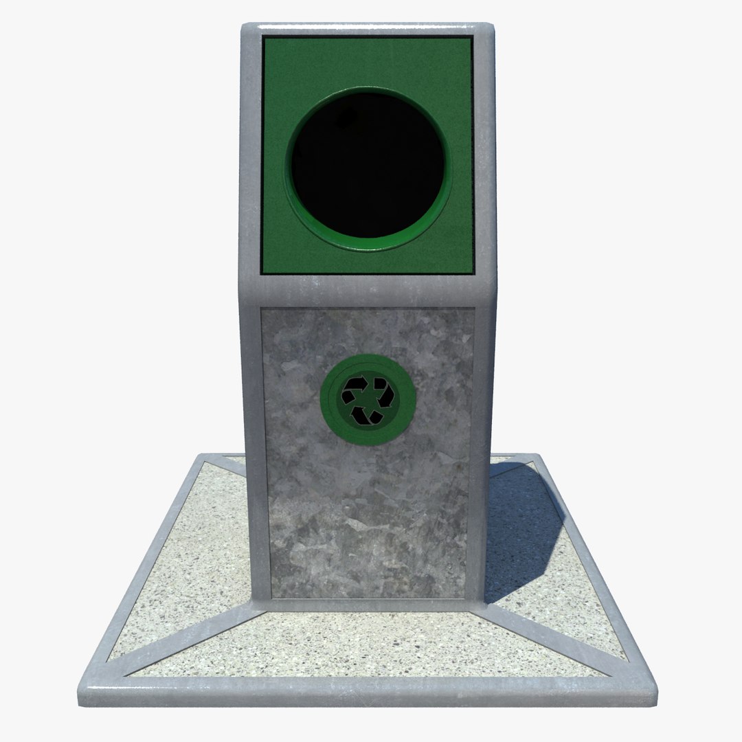 3d Model Recycling Bins
