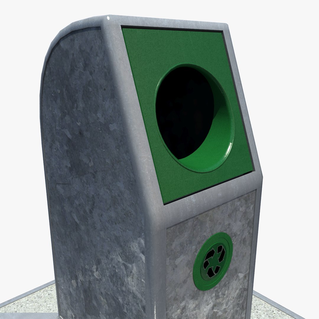 3d Model Recycling Bins