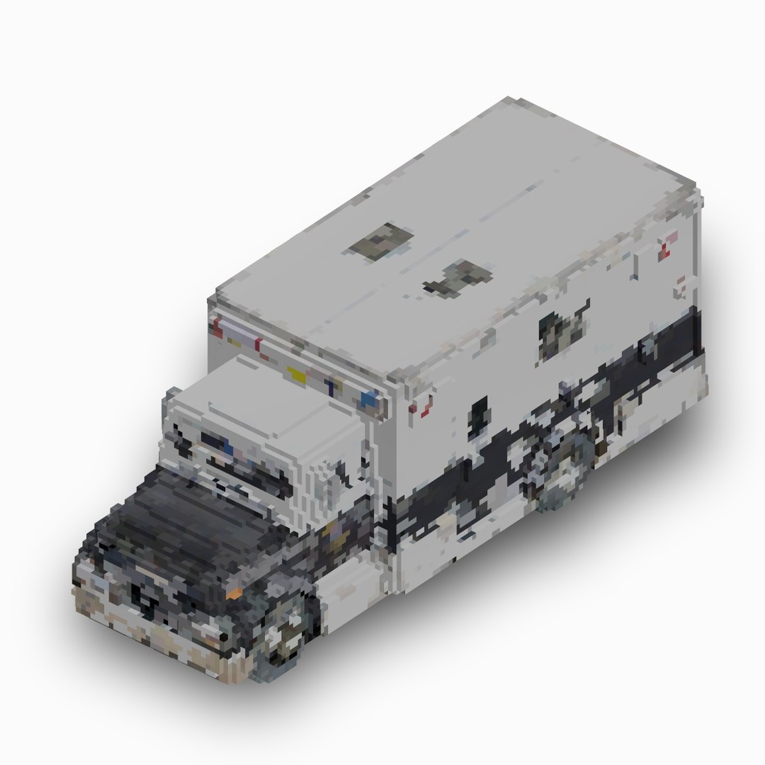 modelo 3d Voxel Vox Magicavoxel Pixel Lowpoly Car Truck Vehicle ...