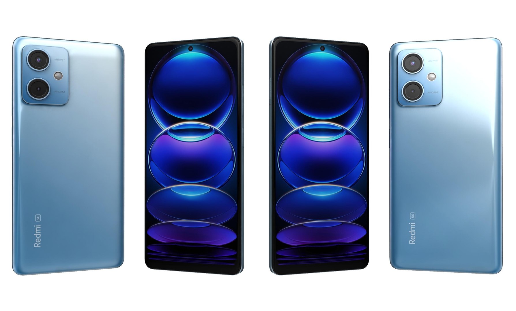 Xiaomi Redmi Note 12 Blue 3D model - TurboSquid 1990101