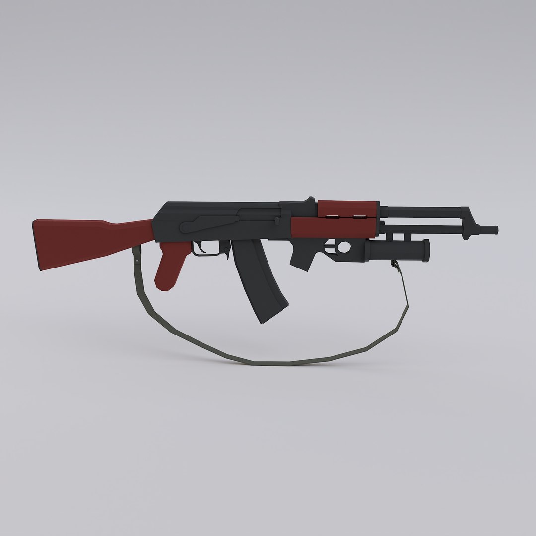 3D AK 107 Assault Rifle Gun - TurboSquid 1992778