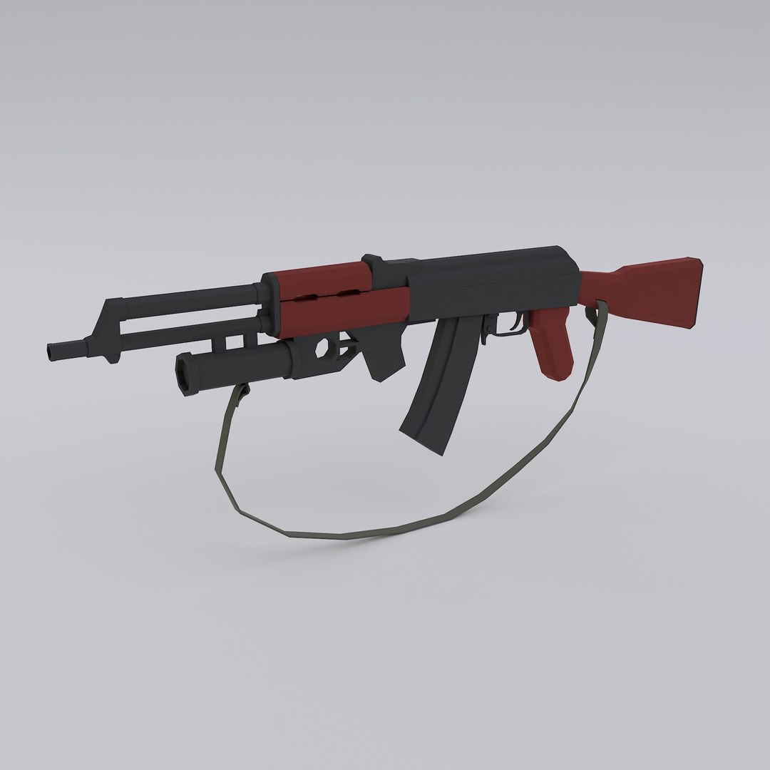 3D AK 107 Assault Rifle Gun - TurboSquid 1992778
