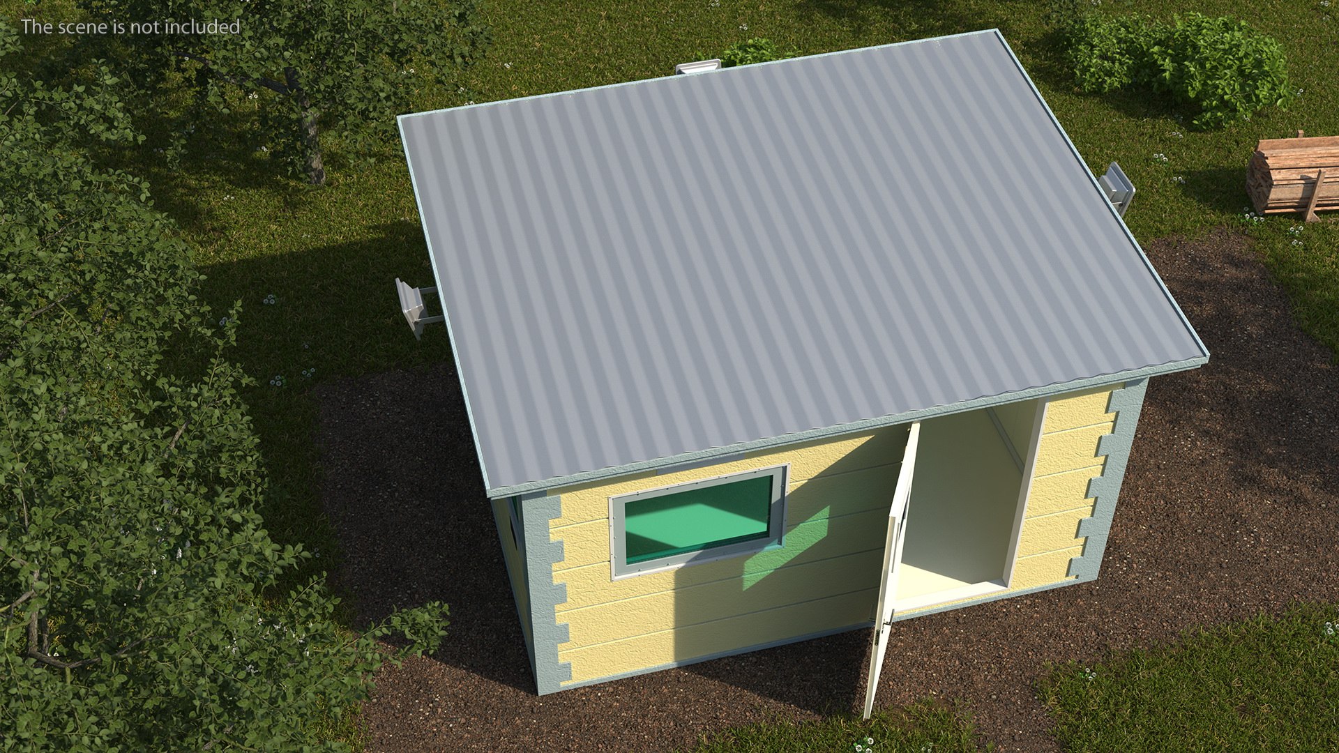 Outdoor Bullet Resistant Guard House Model - TurboSquid 1828149