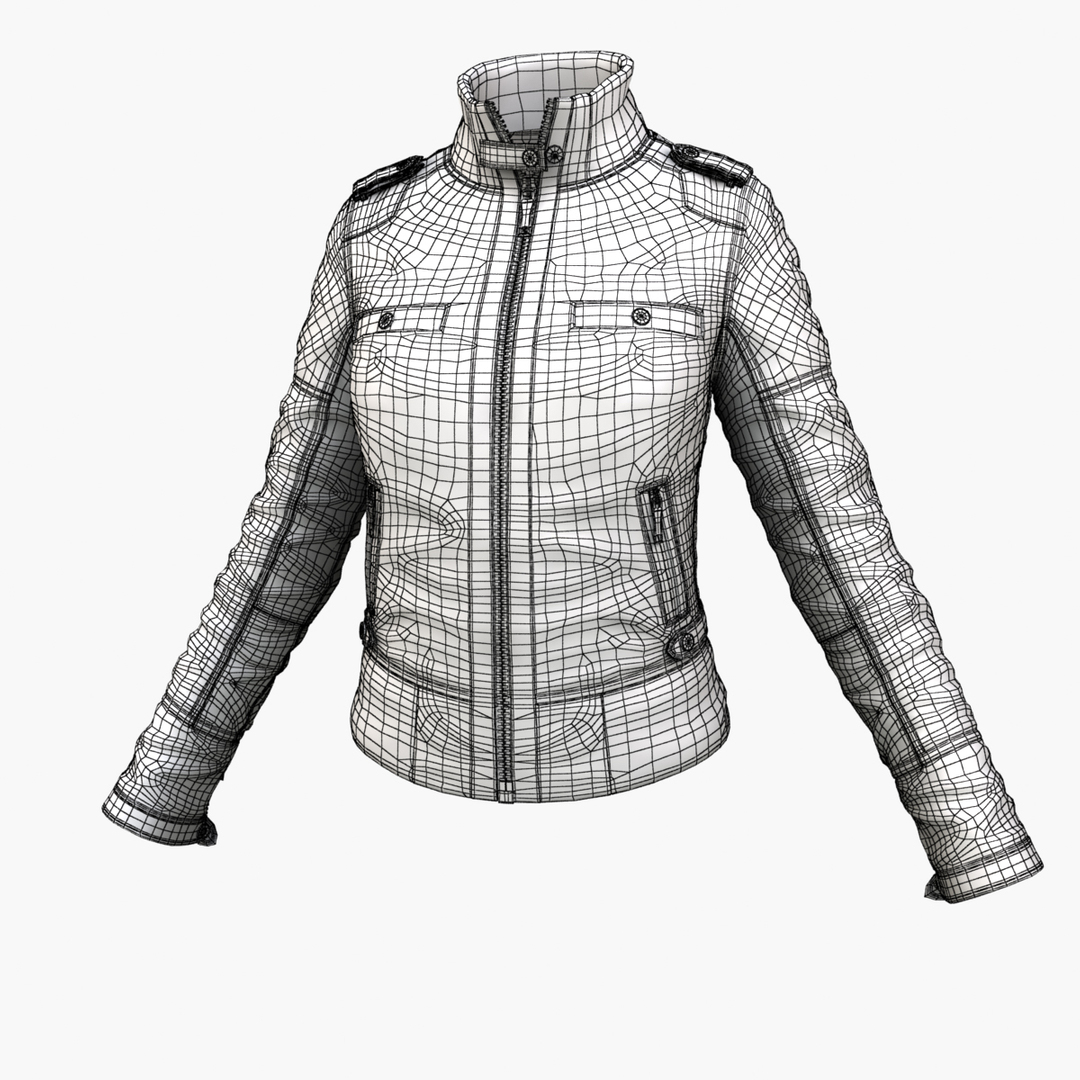 3d Model Woman Jacket
