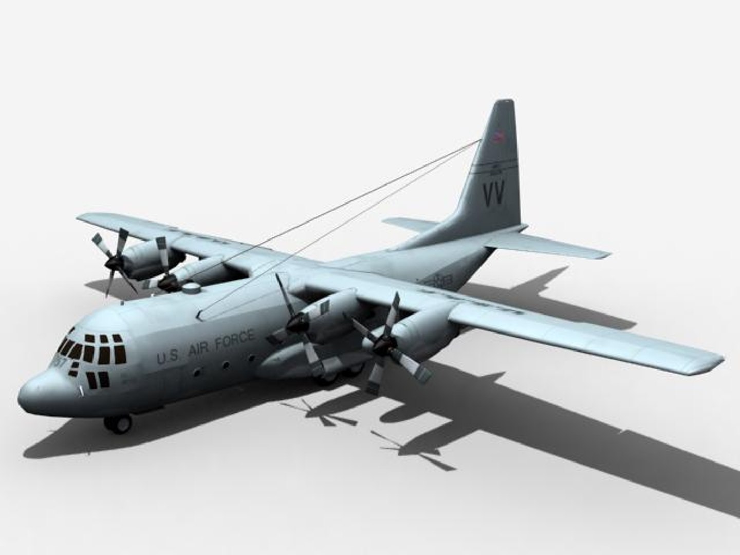 military c-130 3d max