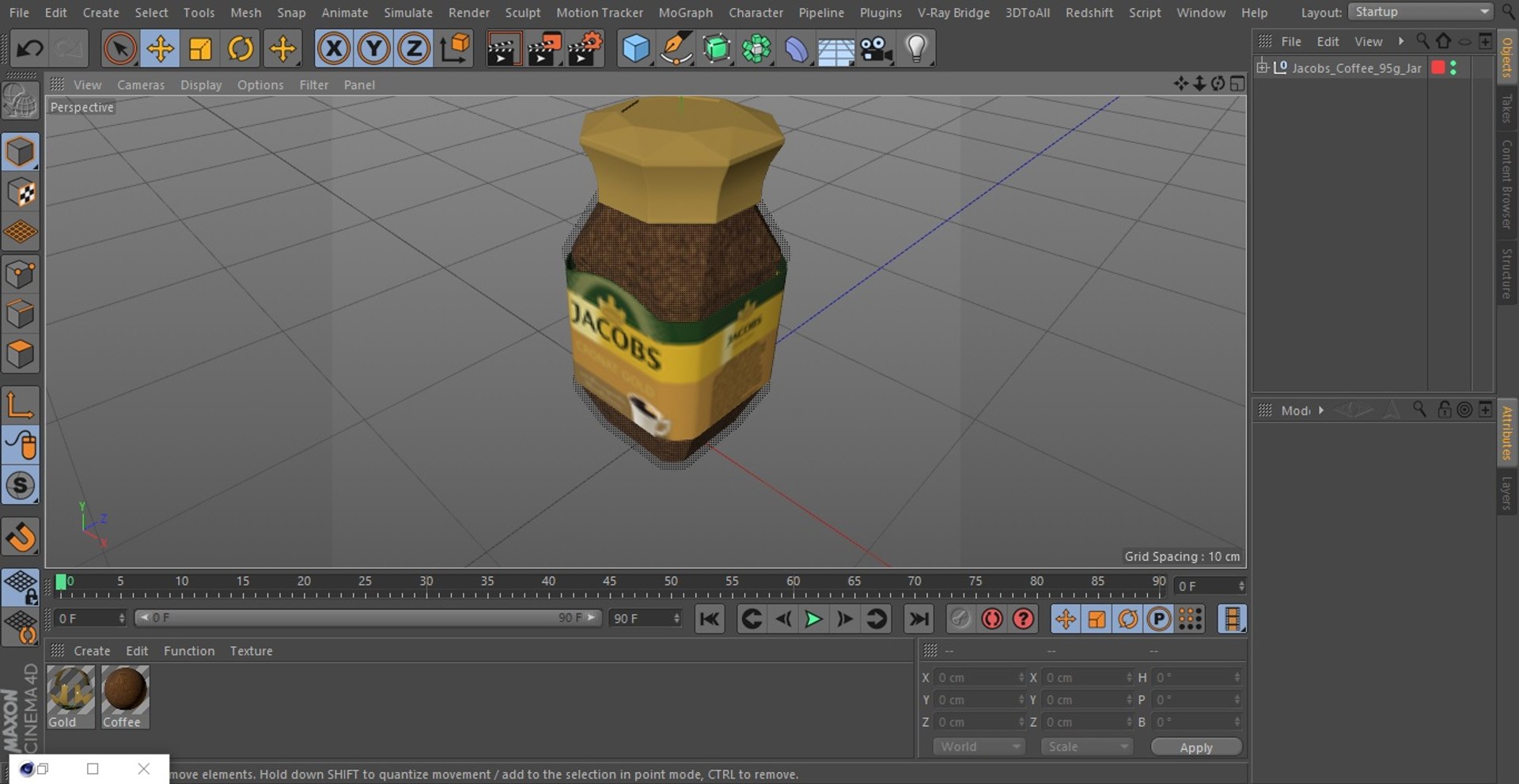 Jacobs Coffee 95g Jar 3D - TurboSquid 2145998