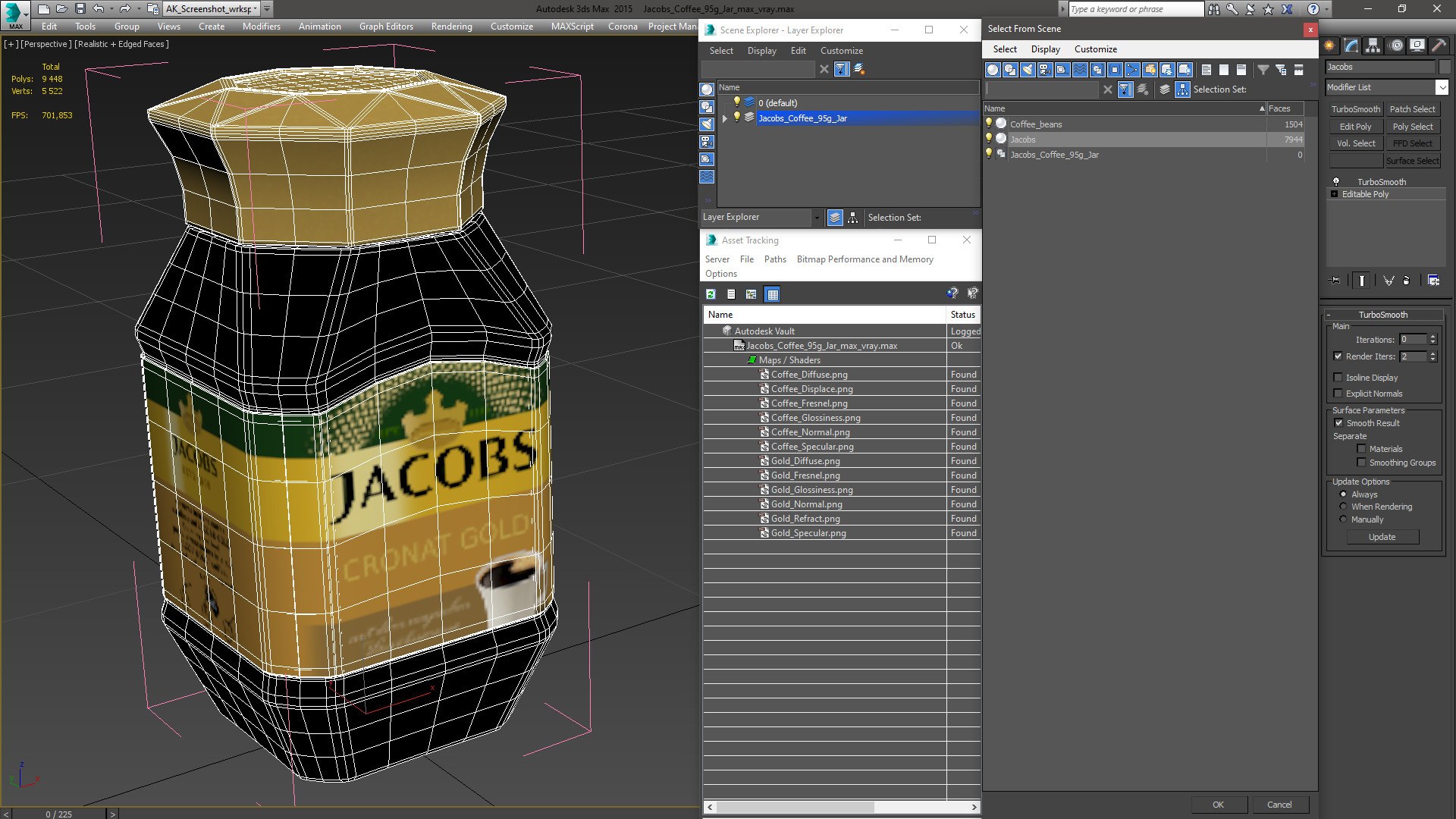 Jacobs Coffee 95g Jar 3D - TurboSquid 2145998