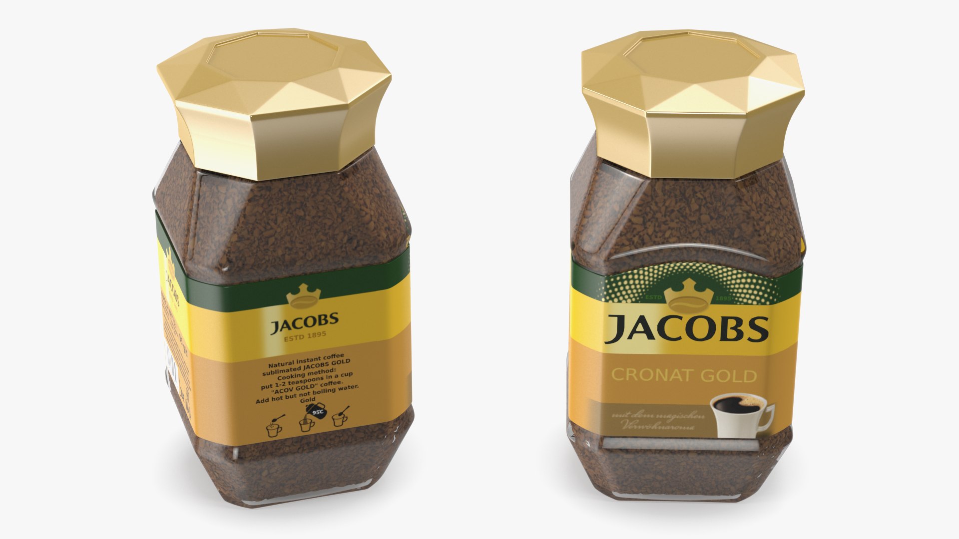 Jacobs Coffee 95g Jar 3D - TurboSquid 2145998