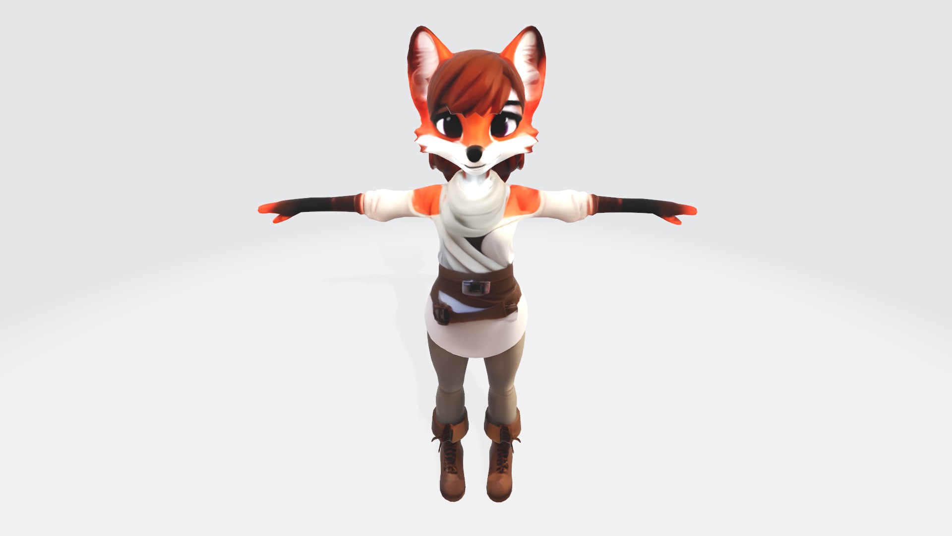 3D Ember The Brave Fox Model - TurboSquid 2296379
