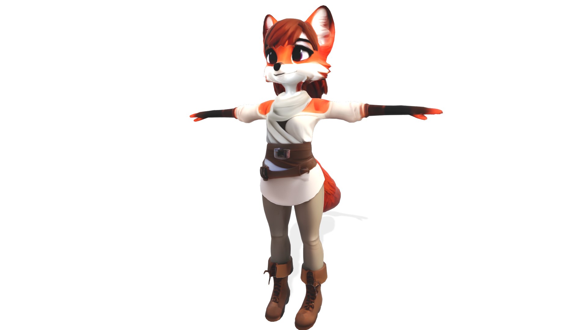 3D Ember The Brave Fox Model - TurboSquid 2296379