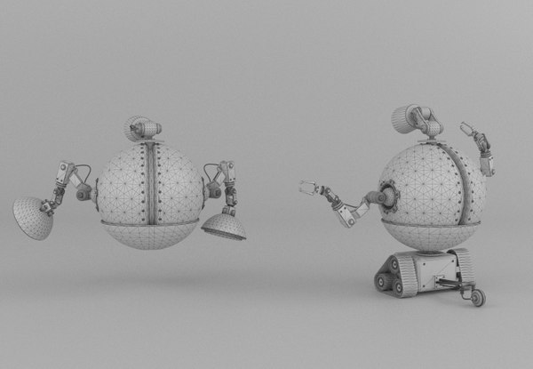 3d model drones - robots 1