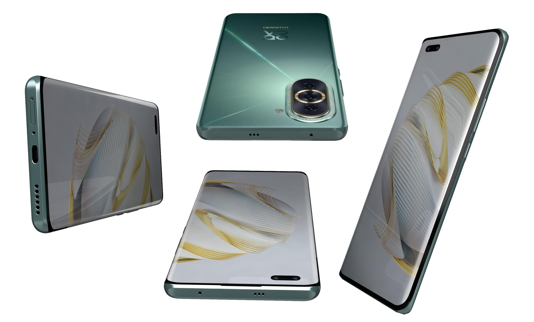 3D Model Huawei Nova 10 Pro Green - TurboSquid 1954150