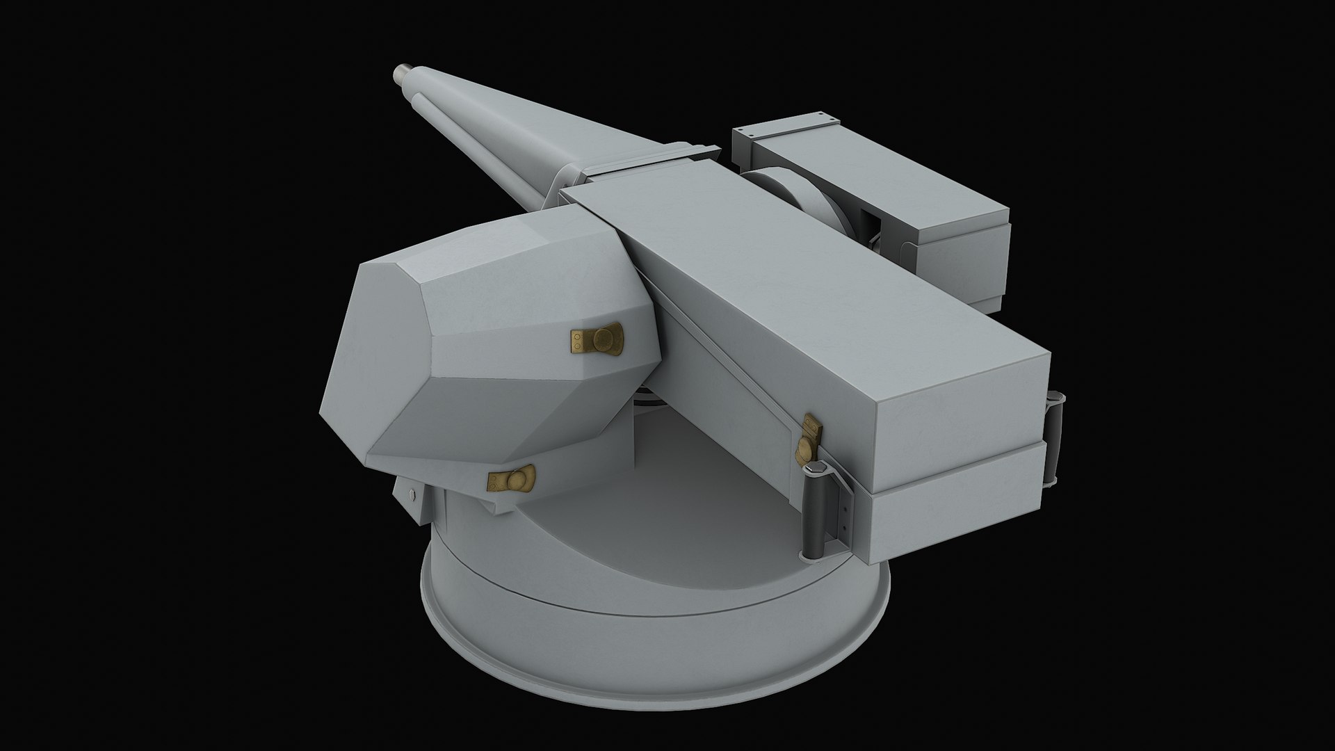 Hitrole-NT Naval Gun 3D Model - TurboSquid 2304382