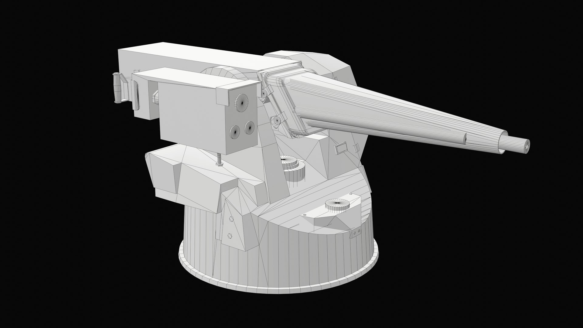 Hitrole-NT Naval Gun 3D Model - TurboSquid 2304382