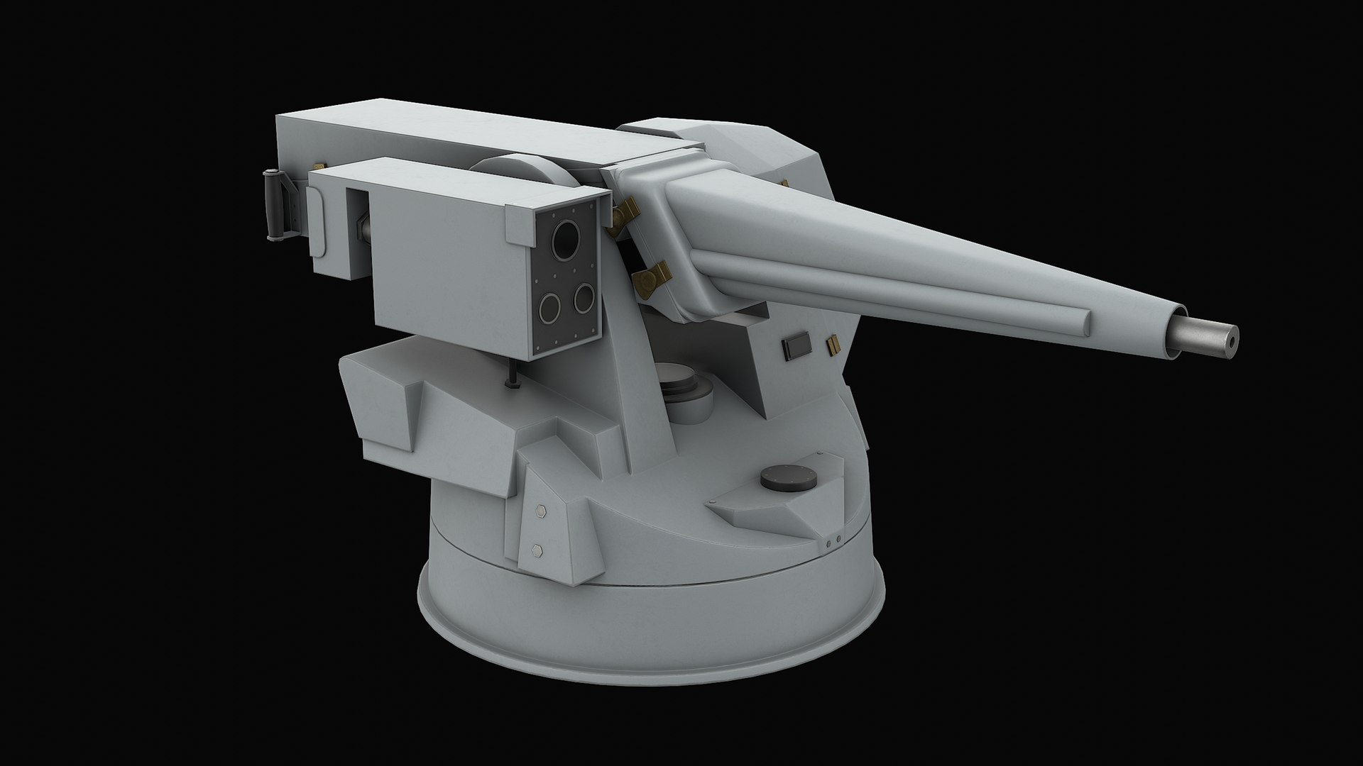 Hitrole-NT Naval Gun 3D Model - TurboSquid 2304382