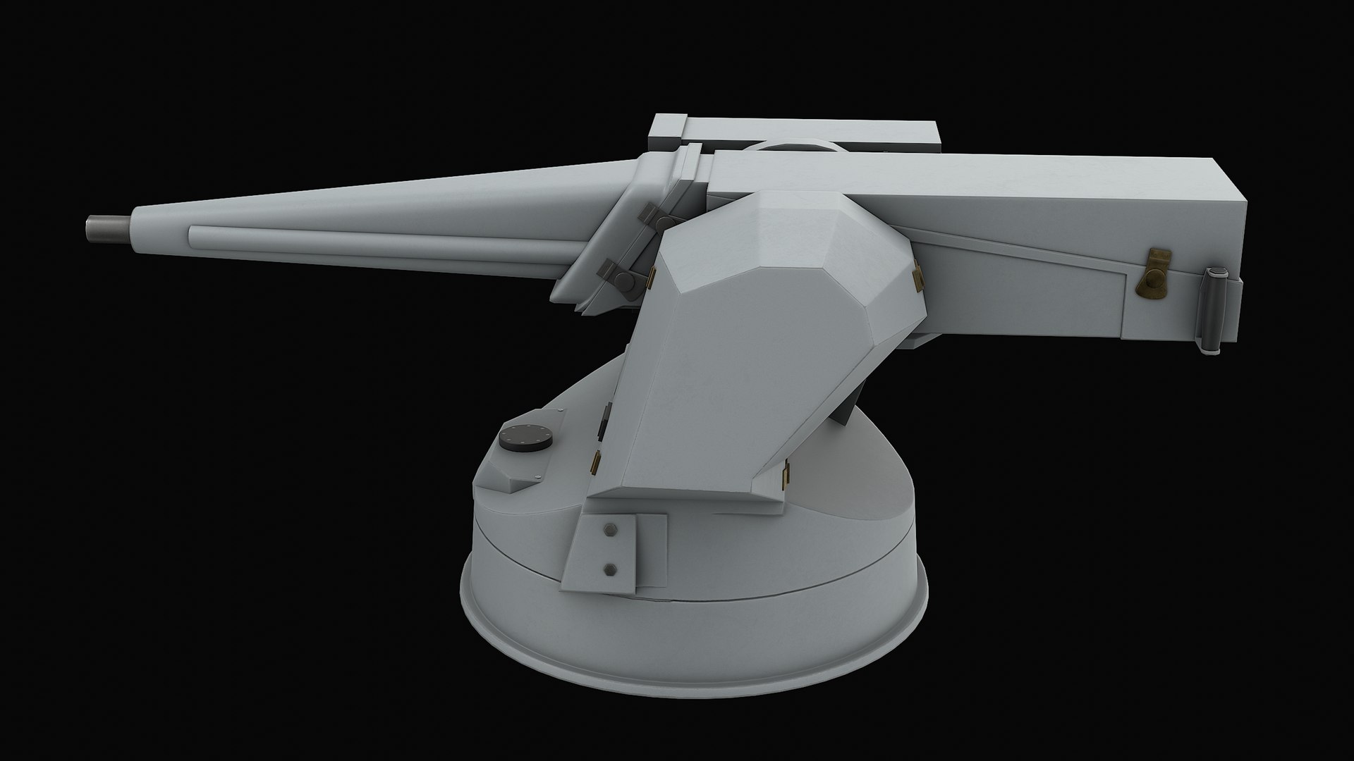Hitrole-NT Naval Gun 3D Model - TurboSquid 2304382