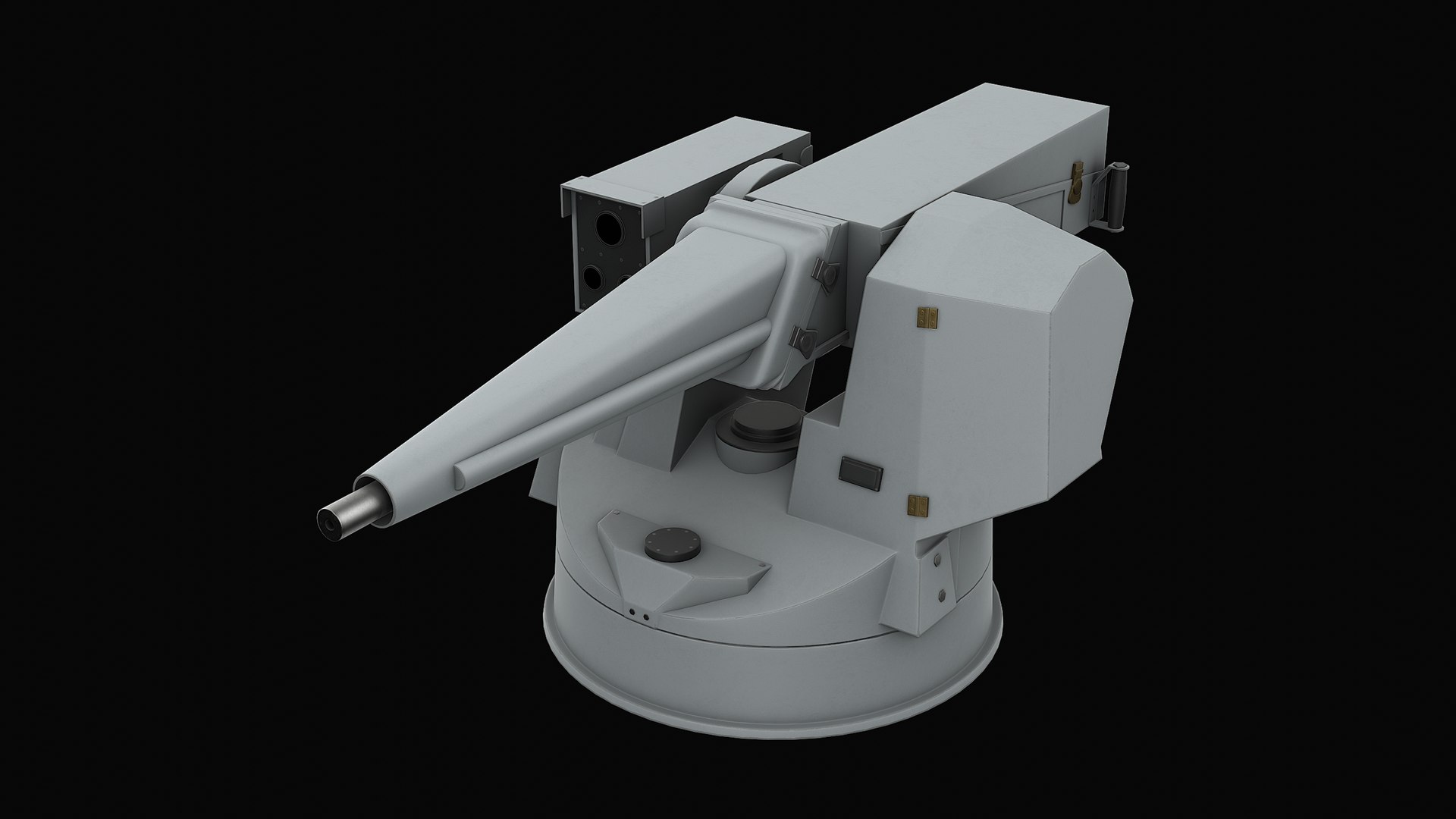 Hitrole-NT Naval Gun 3D Model - TurboSquid 2304382